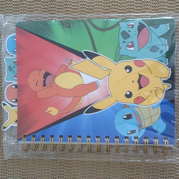 Pokemon | Other | Pokemon Journal Notebook 96 Sheets W Tabs New | Poshmark